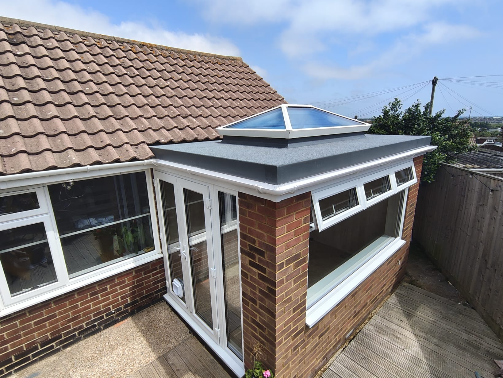 Flat Roof Extension with Lantern | Windows Xpress